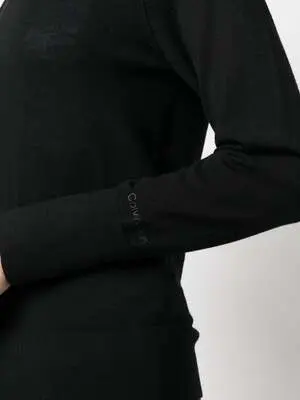 Calvin Klein Fine-knit Wool Jumper - Black
