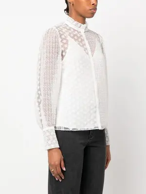 Maje Layered Cotton-blend Shirt