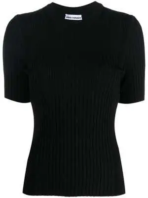 Rabanne Ribbed-knit Wool-blend Top
