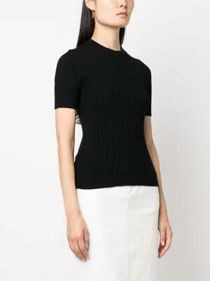 Rabanne Ribbed-knit Wool-blend Top