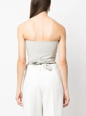 Philosophy Di Lorenzo Serafini Strapless Cropped Top - Grey