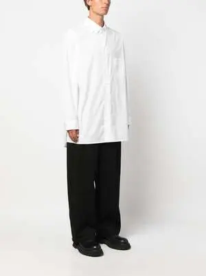 Yohji Yamamoto Long-sleeve Cotton Shirt - White