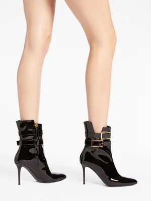 GIUSEPPE ZANOTTI Pearlie 105mm Leather Ankle Boots