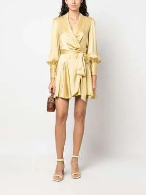Zimmermann Silk Wrap Minidress
