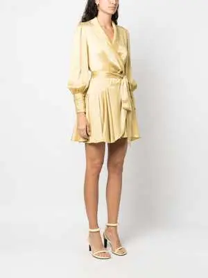 Zimmermann Silk Wrap Minidress