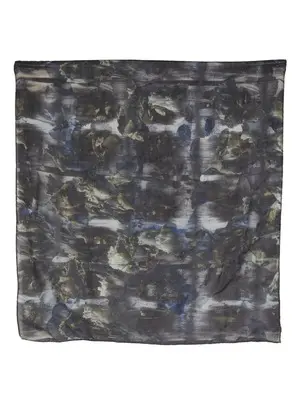 Henrik Vibskov Barock Flower Wool-blend Scarf - Black