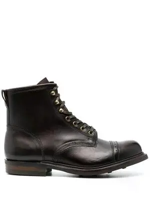 Ralph Lauren Bowery Lace-up Leather Boots - Brown