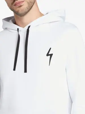 GIUSEPPE ZANOTTI Logo-embroidered Cotton Hoodie