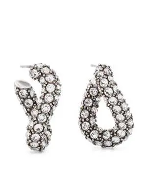 Isabel Marant Crystal-embellished Earrings - Silver