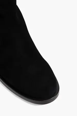 STUART WEITZMAN Keelan Microstretch And Suede Over-the-knee Boots - Black