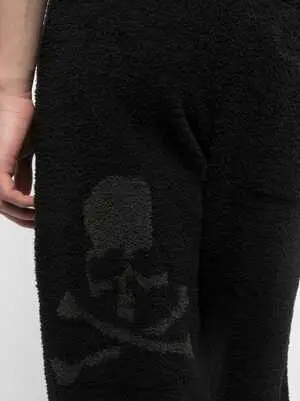 MASTERMIND WORLD Logo-print Fleece-texture Track Pants