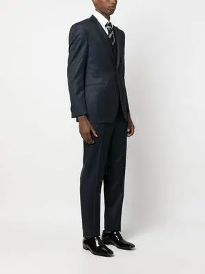 Canali Single-breasted Wool Suit - Blue