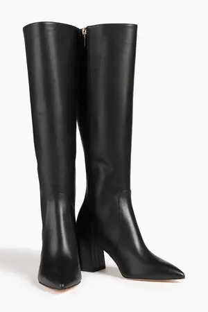 STUART WEITZMAN Avenue 85 Leather Knee Boots