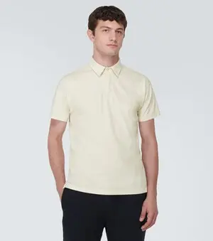 LES TIEN Cotton Piqué Polo Top