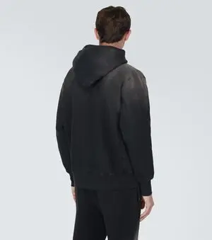 LES TIEN Cotton Jersey Hoodie - Black