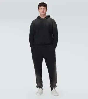LES TIEN Cotton Jersey Hoodie - Black