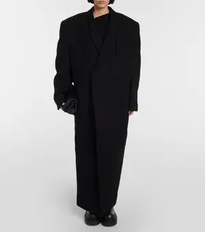 Rick Owens Oversized Virgin Wool Coat