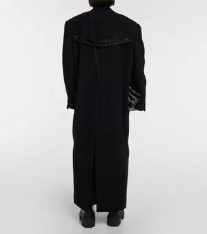 Rick Owens Oversized Virgin Wool Coat