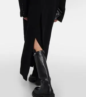 Rick Owens Oversized Virgin Wool Coat