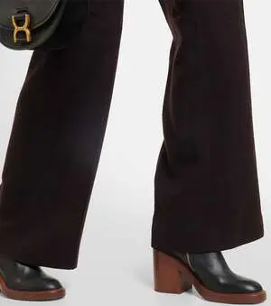 Chloé Wool And Cashmere Straight-leg Pants