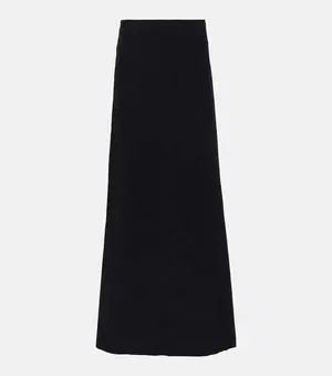 ANN DEMEULEMEESTER Virgin Wool Maxi Skirt