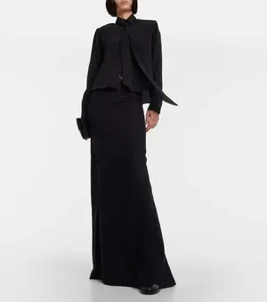 ANN DEMEULEMEESTER Virgin Wool Maxi Skirt