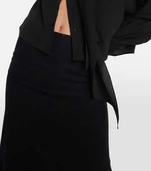 ANN DEMEULEMEESTER Virgin Wool Maxi Skirt
