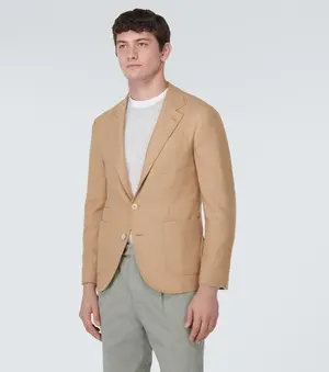 Brunello Cucinelli Wool, Cashmere, And Silk Twill Blazer