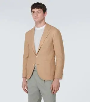 Brunello Cucinelli Wool, Cashmere, And Silk Twill Blazer