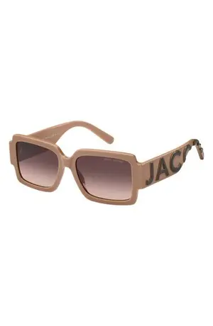 Marc Jacobs 55mm Gradient Rectangle Sunglasses