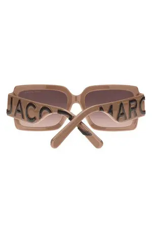 Marc Jacobs 55mm Gradient Rectangle Sunglasses