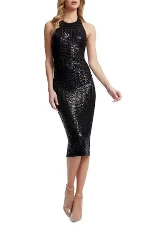 sequin cocktail dress