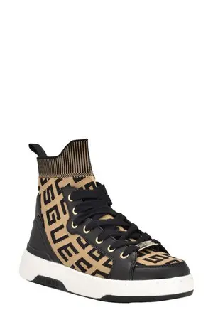 Guess High-top Sneakers - Medium Brown