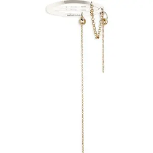 JUSTINE CLENQUET Rachel Chain Hair Clip - Palladium