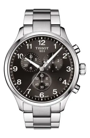 TISSOT Chrono Xl Collection Chronograph Bracelet Watch - Silver/black/silver