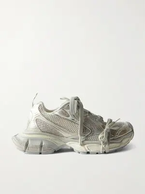 Balenciaga 3xl Mesh And Rubber Sneakers - Neutrals