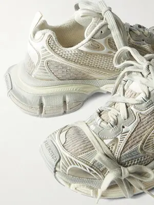 Balenciaga 3xl Mesh And Rubber Sneakers - Neutrals