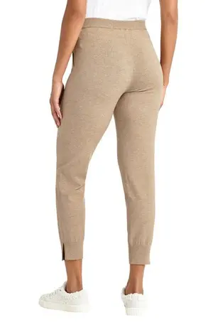Splendid Knit Sweater Joggers - Heather Camel
