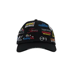 Supreme Supreme Sponsors 6-Panel Cap Black