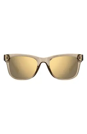 POLAROID Polaroid 51mm Polarized Square Sunglasses Beige/grey Gold Polarized