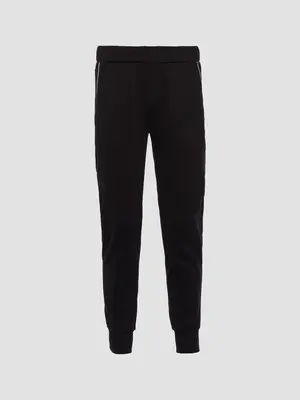 Prada Sweatpants With Re-nylon Details - Black
