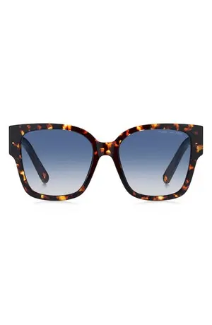 Marc Jacobs 54mm Square Sunglasses - Havana/blue Shaded