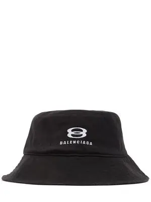 帽子 Balenciaga Bucket Hat Cotton Drill Black Balenciaga Cotton Drill Bucket Hat - Black | Editorialist