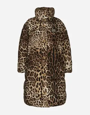 Dolce & Gabbana Long Leopard-print Nylon Jacket - Animal Print
