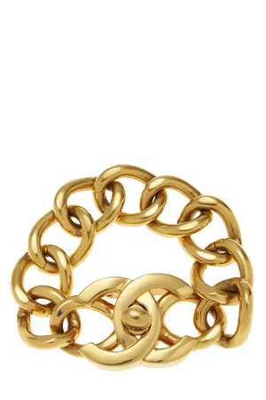 Chanel Cc Turnlock Chain Bracelet - Gold