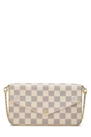 LOUIS VUITTON Damier Azur Felicie - Pink