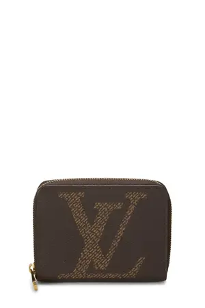 LOUIS VUITTON Monogram Giant Zippy Coin Purse - Brown