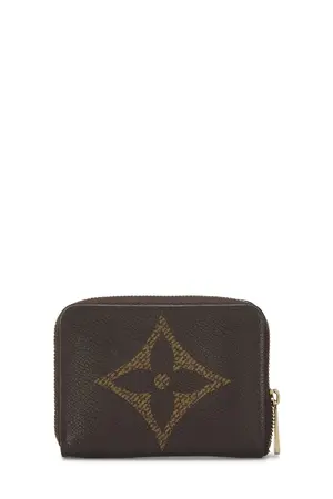 LOUIS VUITTON Monogram Giant Zippy Coin Purse - Brown