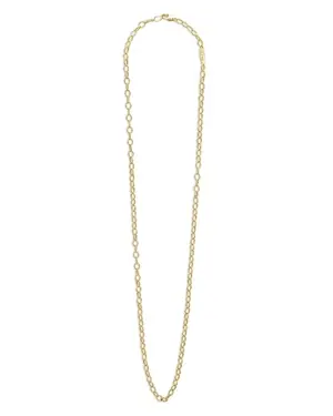 Lagos 18k Yellow Caviar Oval Link Necklace