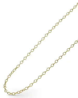 Lagos 18k Yellow Caviar Oval Link Necklace